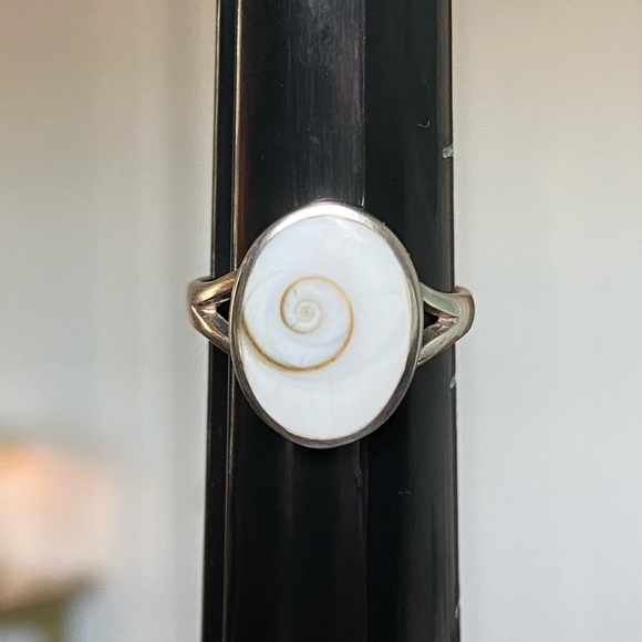 Brilliance | Jewelry | Shiva Shell Ring Solid Sterling Silver Size 65 ...